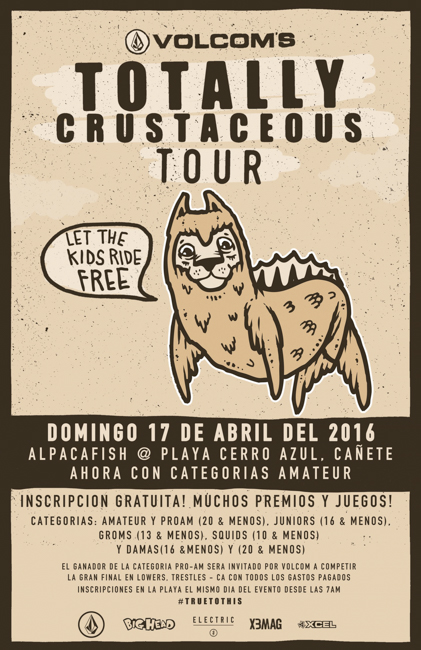 El Volcom Alpaca Fish 2016 regresa este 17 de abril | Olas Perú ...